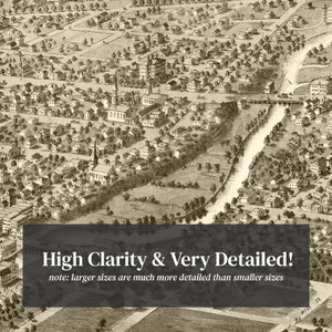 Ypsilanti Map 1868 Old Map of Ypsilanti Michigan Art Vintage Print ...