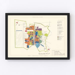 Lackland Air Force Base Map 1950 Old Map of Lackland Air Force Base Art ...