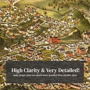 North Adams Map 1881 - Old Map of North Adams Massachusetts Art Vintage ...