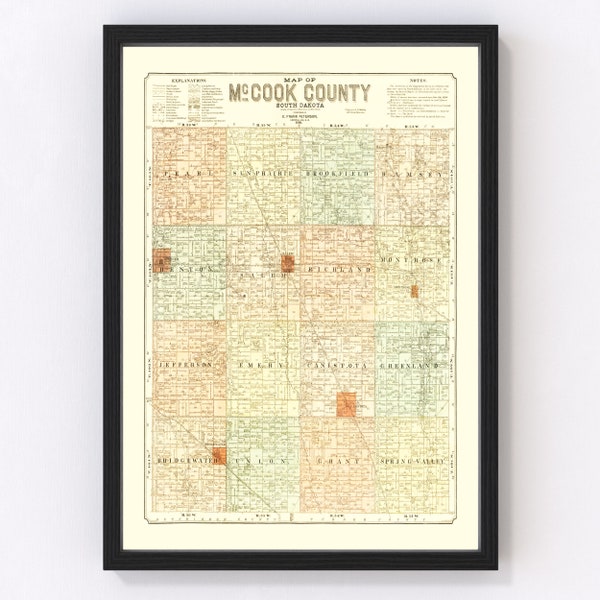 Mccook County Print - Etsy