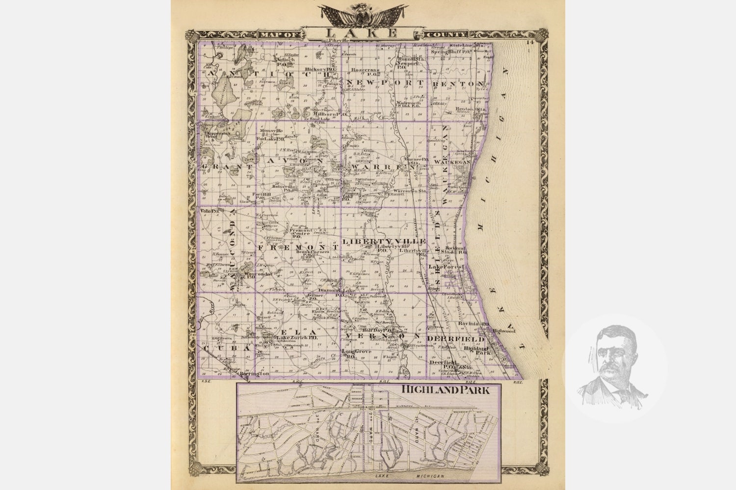 1960 Lake County Il Topographic Map - Map