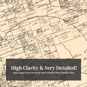 Lampasas County Texas Map 1879 Old Map of Lampasas County - Etsy