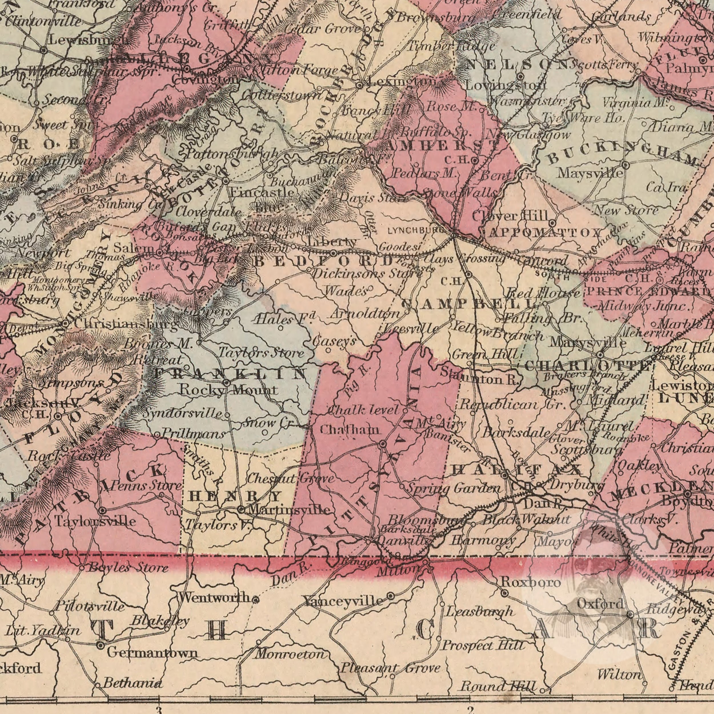 Map Of Virginia In 1861 - United States Map