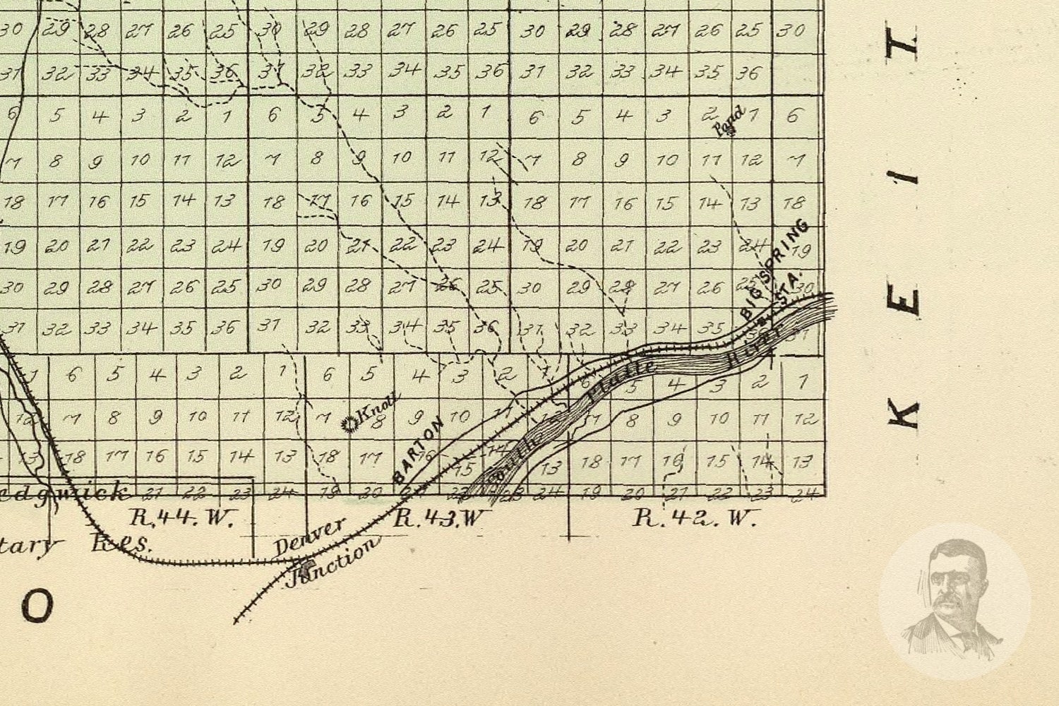 Vintage Cheyenne County NE Map 1885 Old Nebraska Map | Etsy