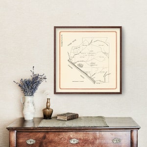 Camp Pendleton Map 1912 - Old Map of Camp Pendleton Art Vintage Print ...