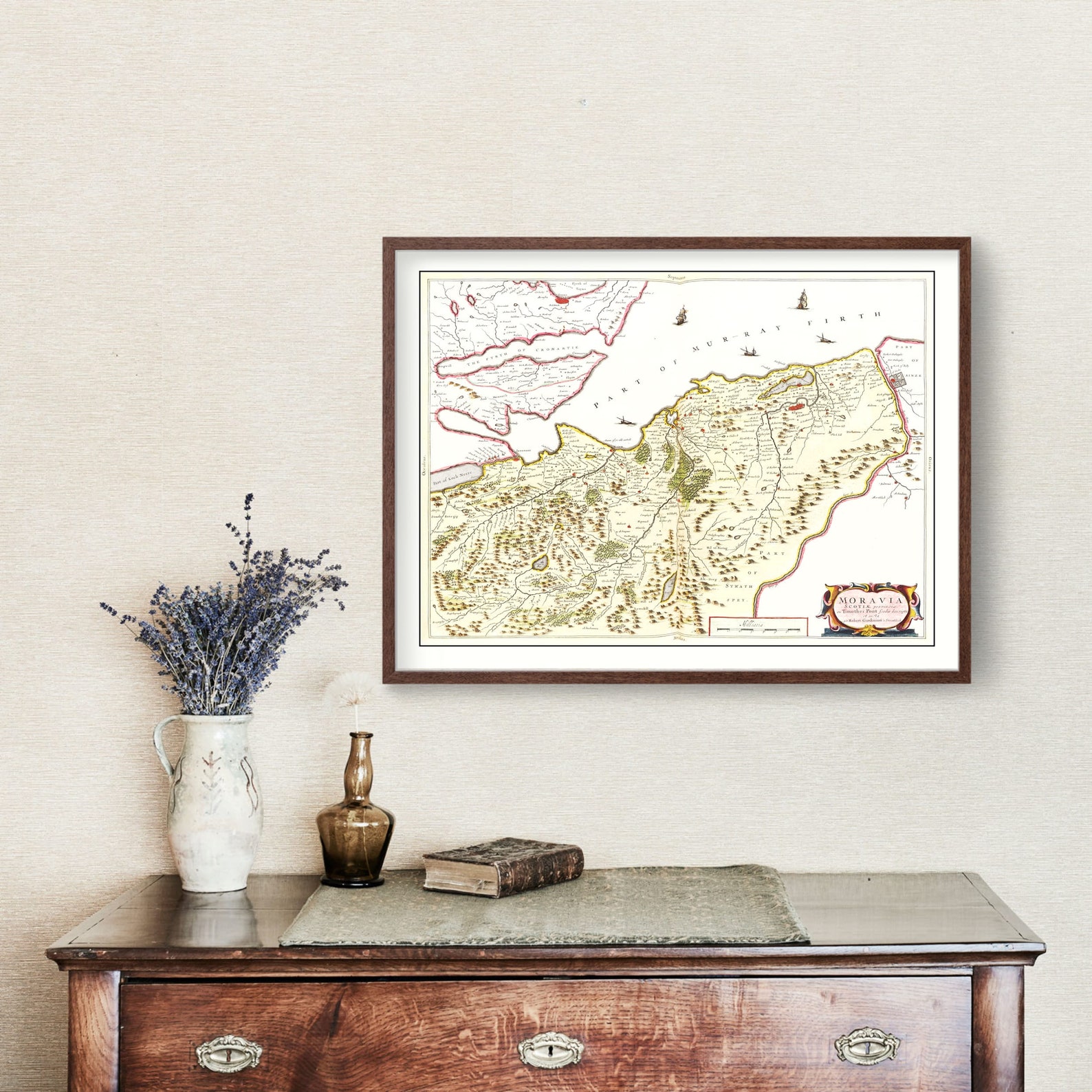 Moravia Map 1665 Old Map of Moravia Scotland Art Vintage - Etsy