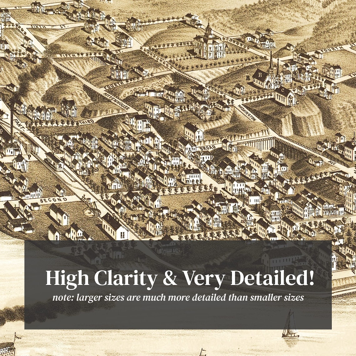 Bayfield Map 1886 Old Map of Bayfield Wisconsin Art Vintage - Etsy