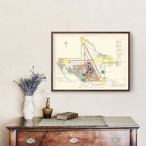 Hill Air Force Base Map 1952 Old Map of Hill Air Force Base Art Vintage ...