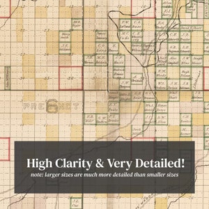 Prowers County Colorado Map 1889 Old Map of Prowers County Colorado Art ...