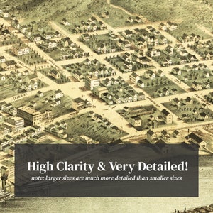 Red Wing Map 1868, Vintage Red Wing Map, Old Red Wing Minnesota Art ...
