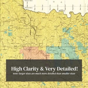 Chickasaw Nation Map 1900 - Old Map of Chickasaw Nation Art Vintage ...