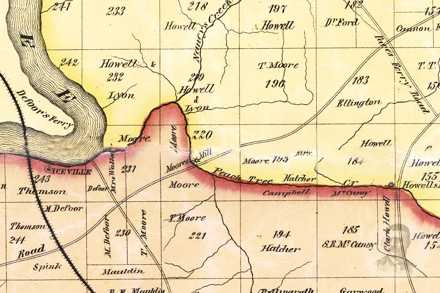 Vintage Fulton County Map 1872 Old Map of Fulton County | Etsy