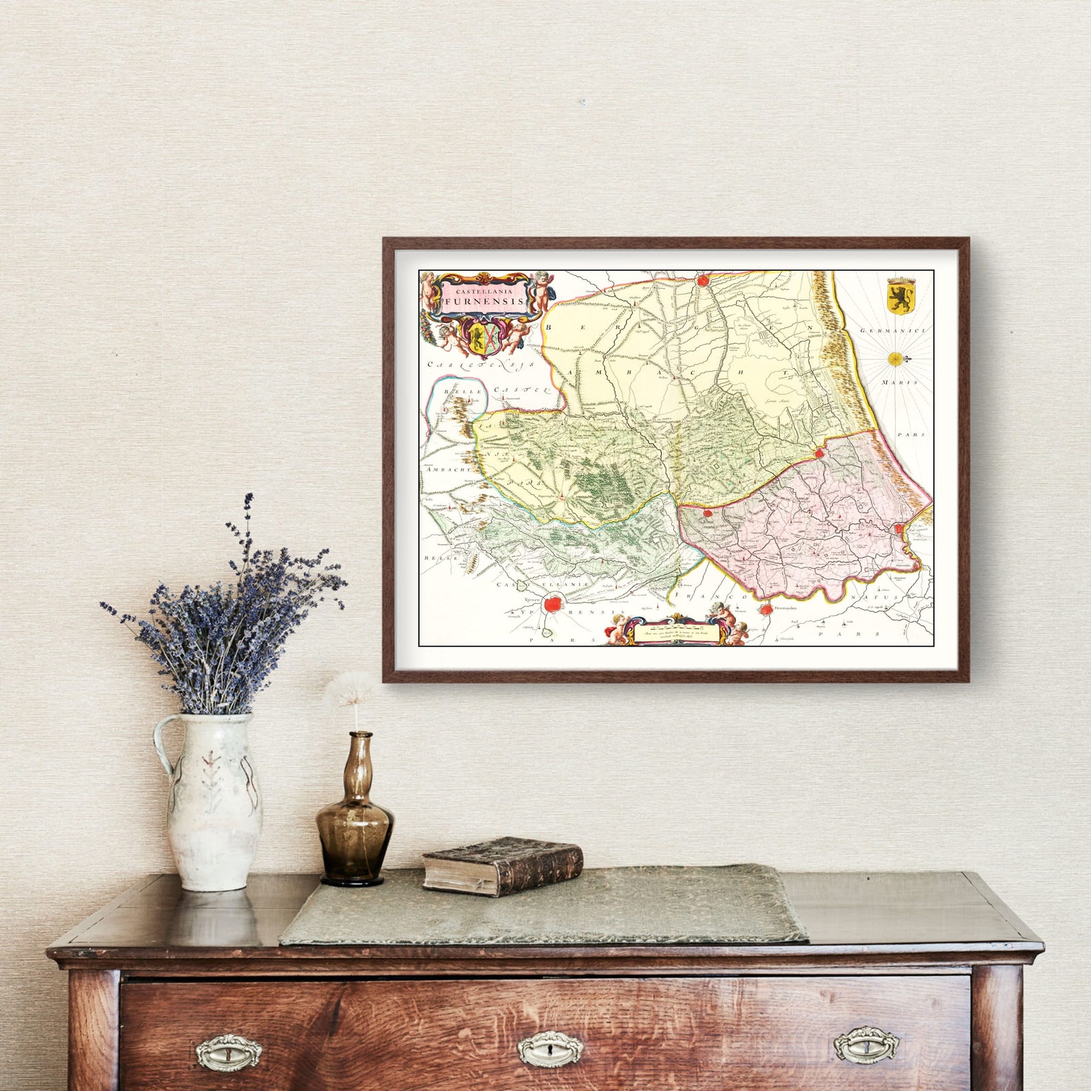Veurne Map 1665 Old Map of Veurne Belgium Art Vintage Print - Etsy