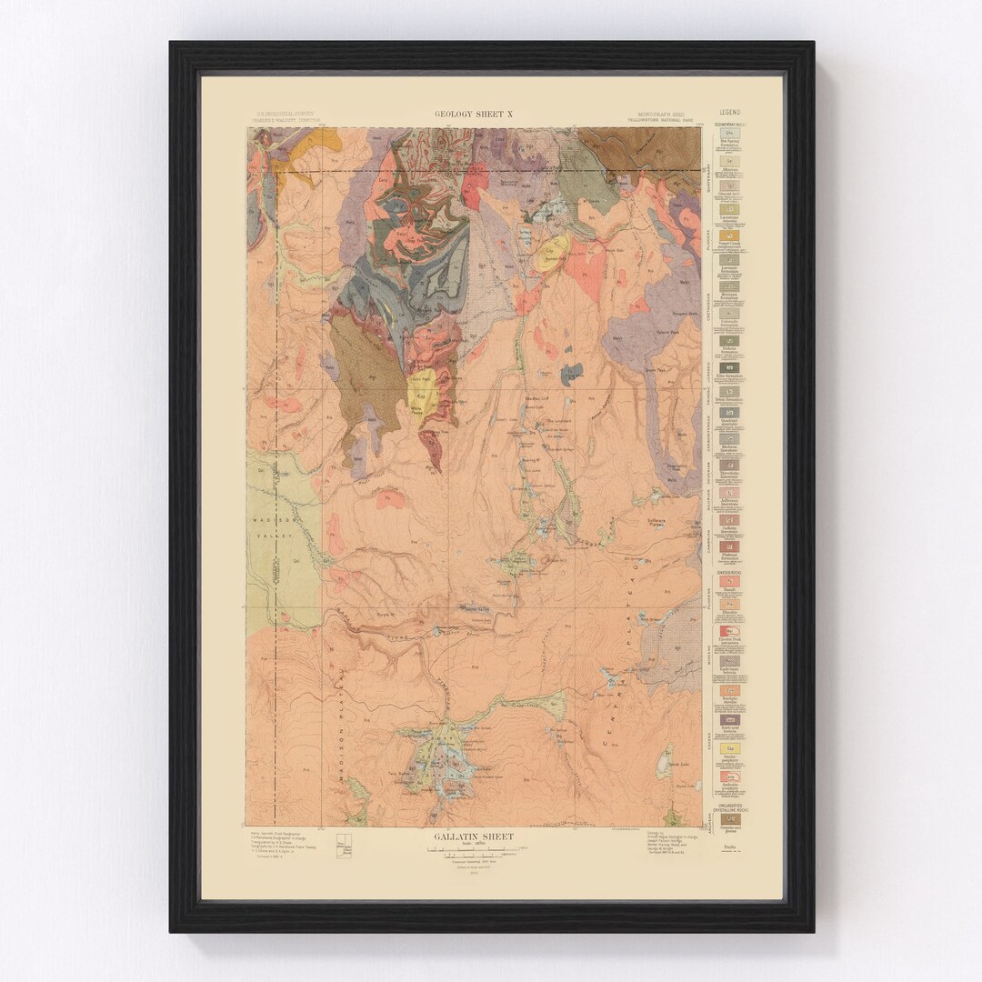 Gallatin Sheet Map 1904, Vintage Gallatin Sheet Map, Old Gallatin Sheet ...