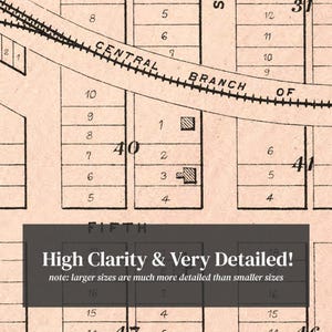 Corning Map 1887 Old Map of Corning Kansas Art Vintage Print Framed ...