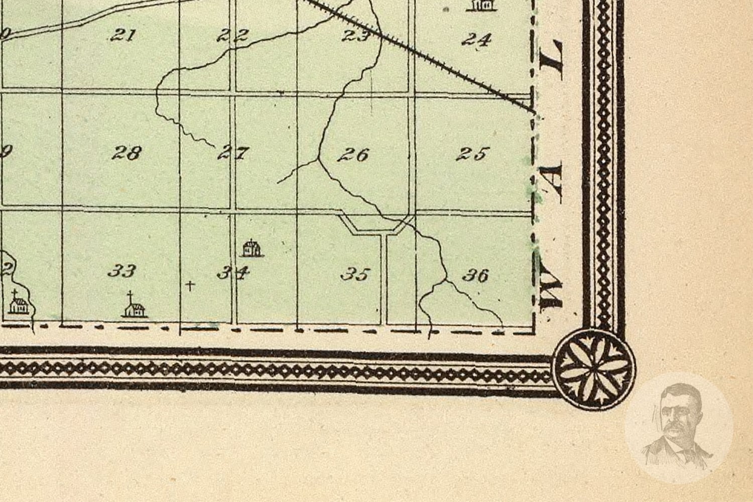 Vintage Rock County WI Map 1878 Old Wisconsin Map | Etsy