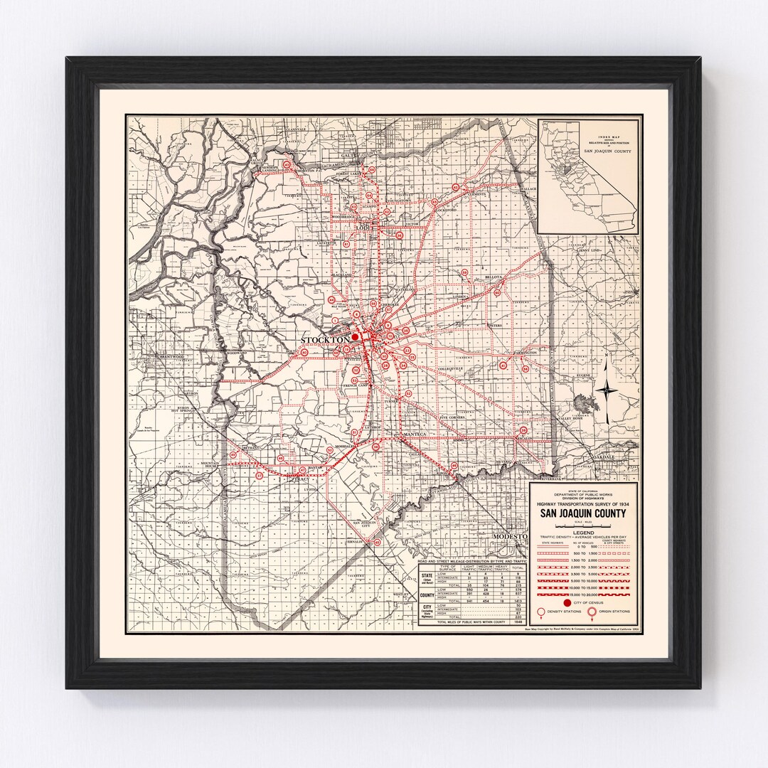 Riverside County Map 1935, Vintage Riverside County Map, Old Riverside ...