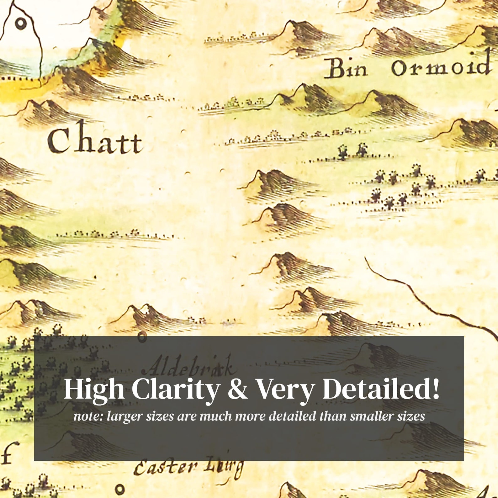 Sutherland Map 1665 Old Map of Sutherland Scotland Art - Etsy