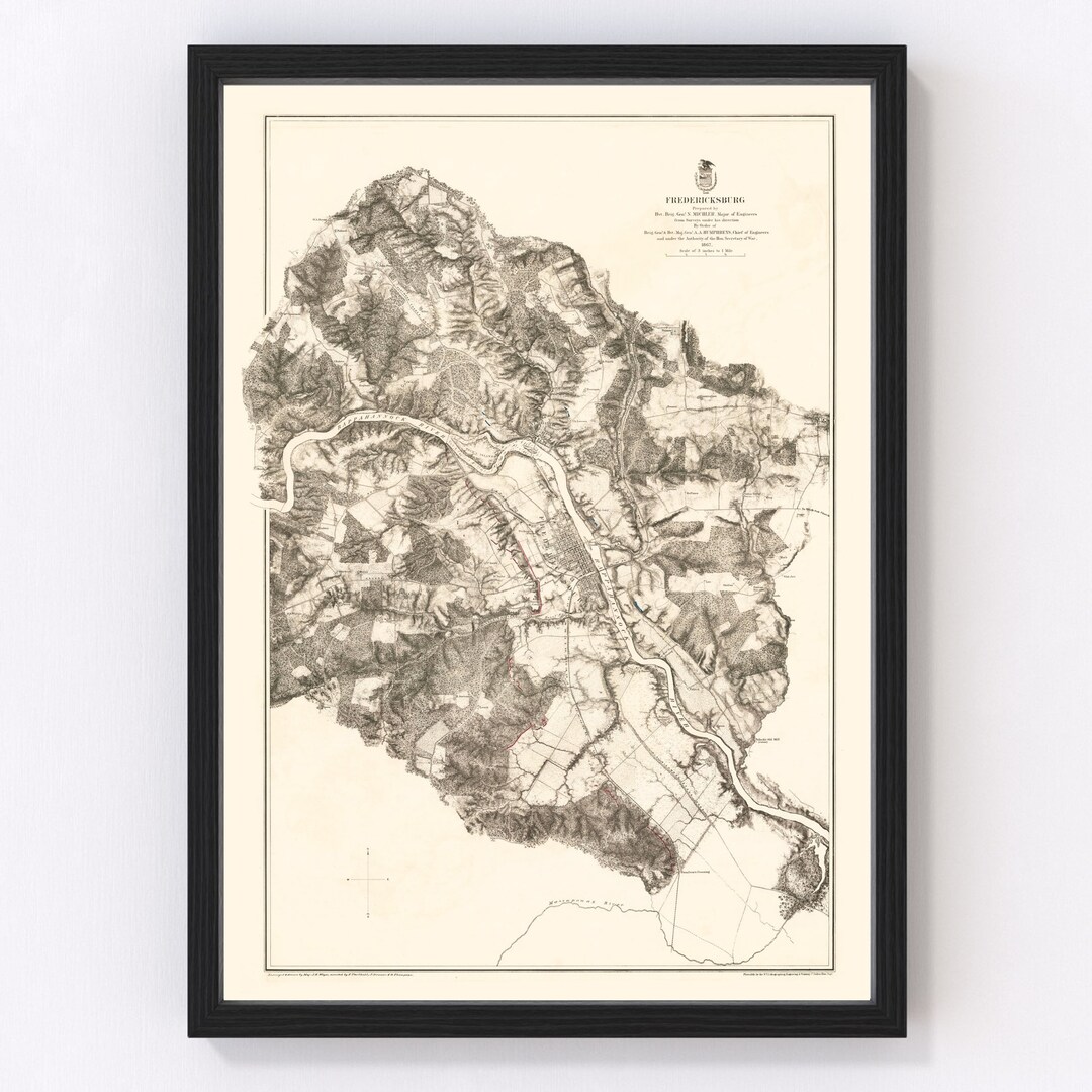 Virginia Map 1867, Vintage Virginia Map, Old Virginia Art, Wall Art ...