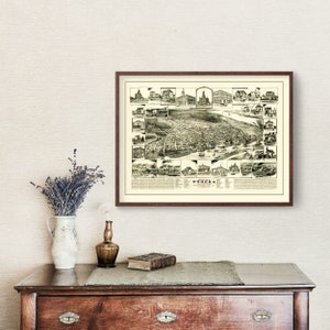 Eureka Map 1889, Vintage Eureka Map, Old Eureka California Art, Wall ...