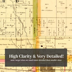 Story County Iowa Map 1883 Old Map of Story County Iowa Art Vintage ...