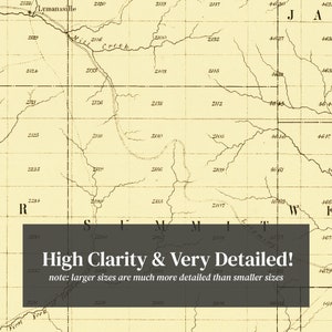 Potter County PA Map 1856 Old Map of Amarillo Pennsylvania Art Vintage ...