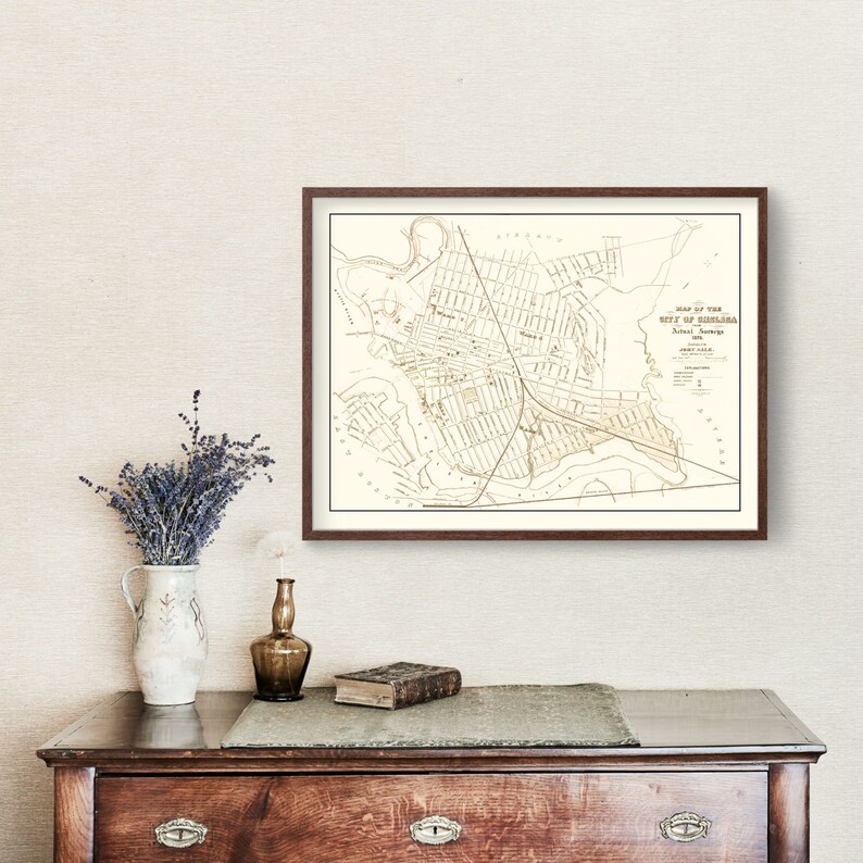 Chelsea Map 1876, Vintage Chelsea Map, Old Chelsea Massachusetts Art ...