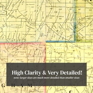 Harrison County Ohio Map 1862 Old Map of Harrison County Ohio Art ...