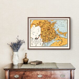 Animated Map of New Brunswick Canada Map 1929 Old Map of Animated Map ...