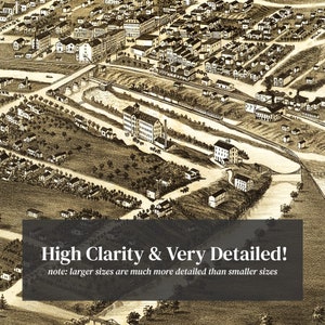 Kent Map 1882 - Old Map of Kent Ohio Art Vintage Print Framed Canvas ...