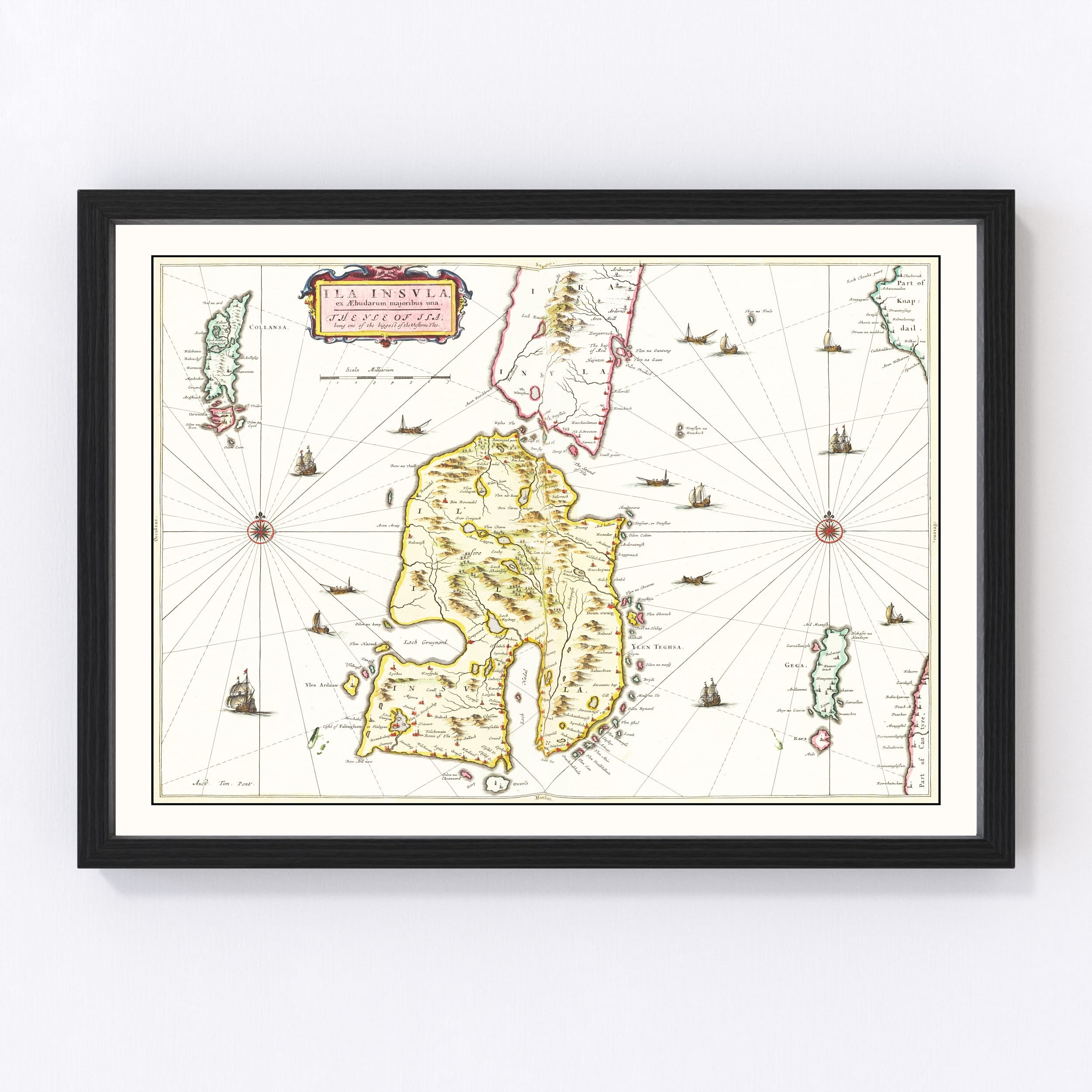 The Isle of Islay Map 1665 Old Map of the Isle of Islay - Etsy UK