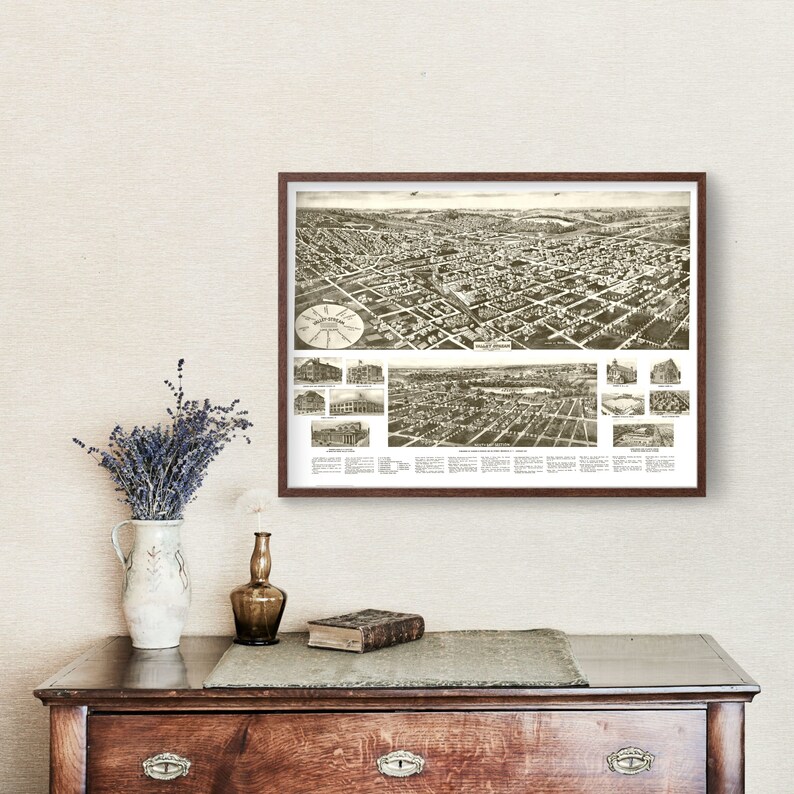 Valley Stream Map 1924 Old Map of Valley Stream New York Art - Etsy