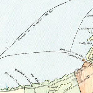Bermuda Islands Map Art Vintage Print From 1901 Old Bermuda Islands Art ...