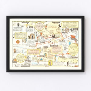 Whitehall Map 1948 Old Map of Whitehall Art Vintage Print Framed Wall ...