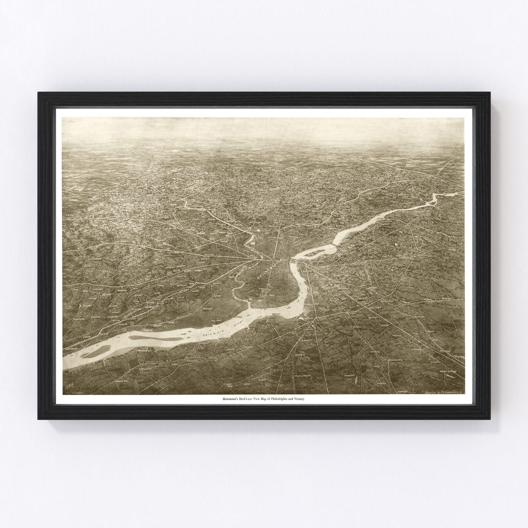 Philadelphia Map 1926 - Old Map of Philadelphia Pennsylvania Art ...
