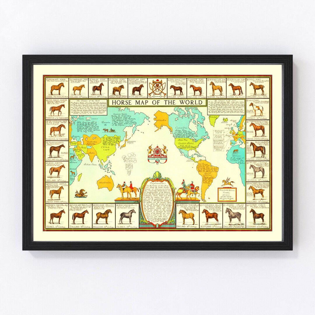 World Map 1934, Vintage World Map, Old World Art, Wall Art Gift for ...