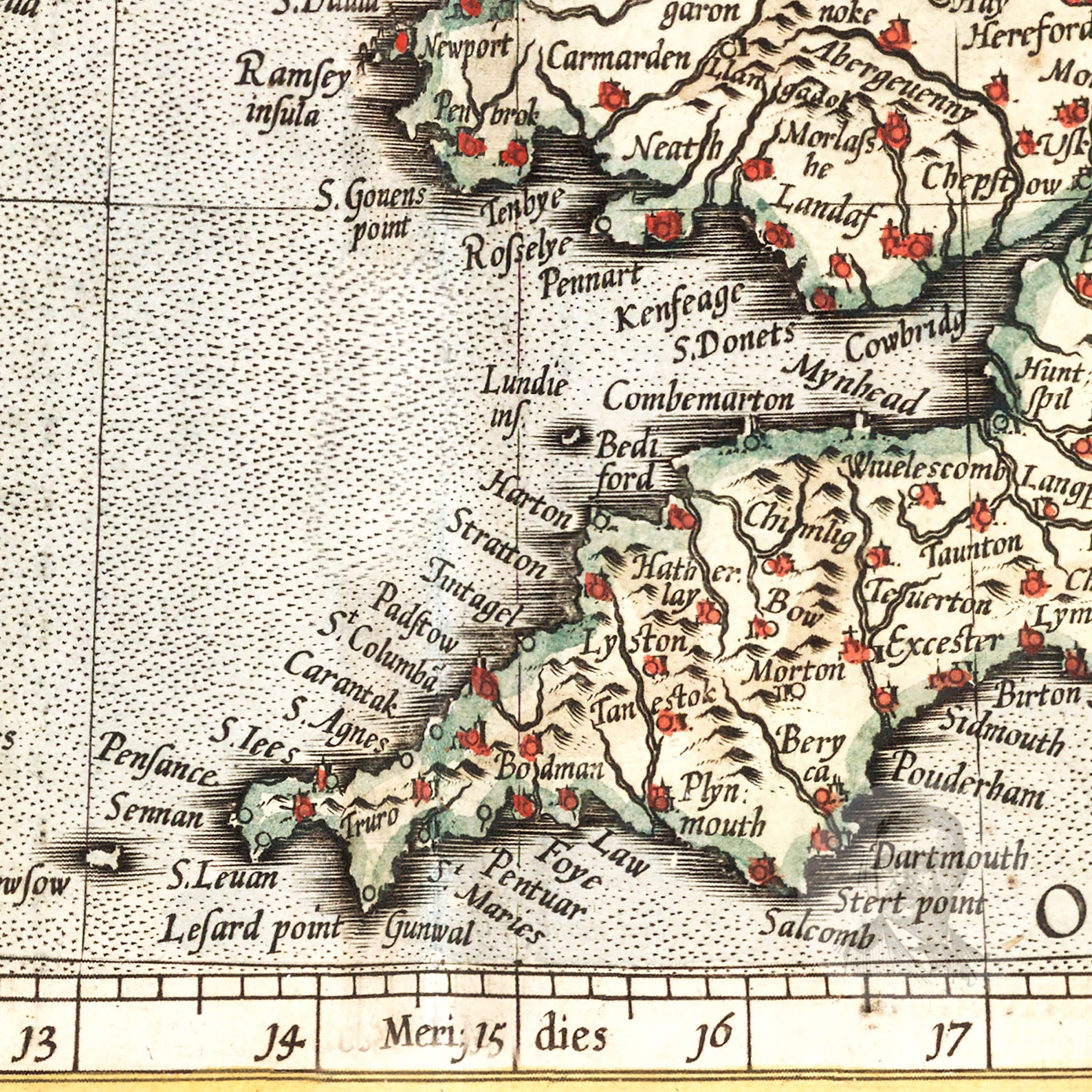 England, Scotland, Ireland Map 1623, Vintage England, Scotland, Ireland ...