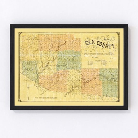 Elk County Pennsylvania Map