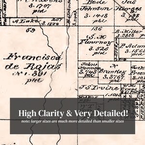 Rains County Map 1880, Vintage Rains County Map, Old Rains County Texas ...