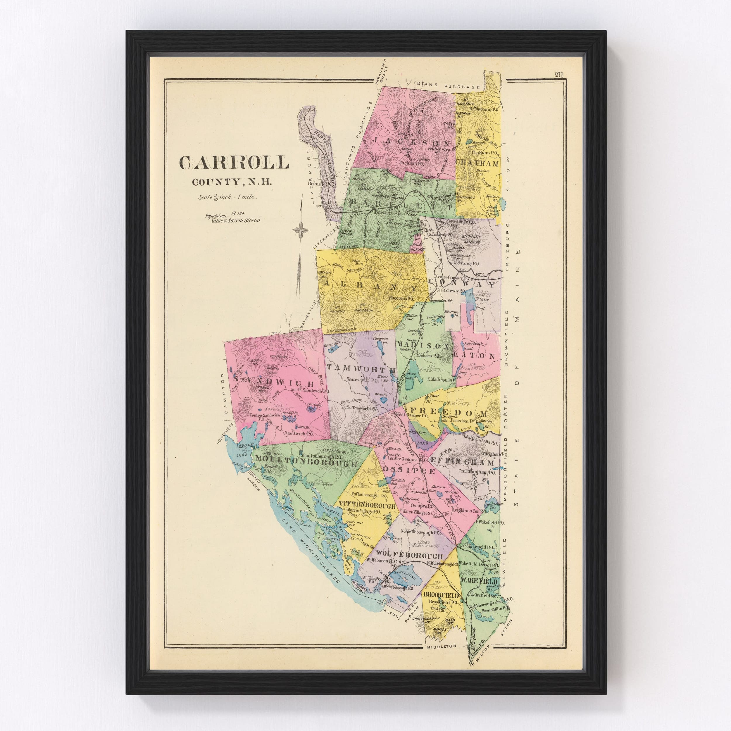 Carroll County Nh Map