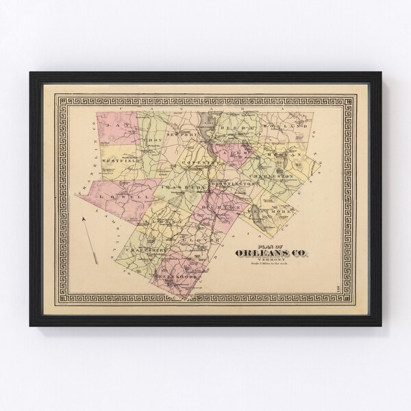 Orleans Vt Map - Etsy