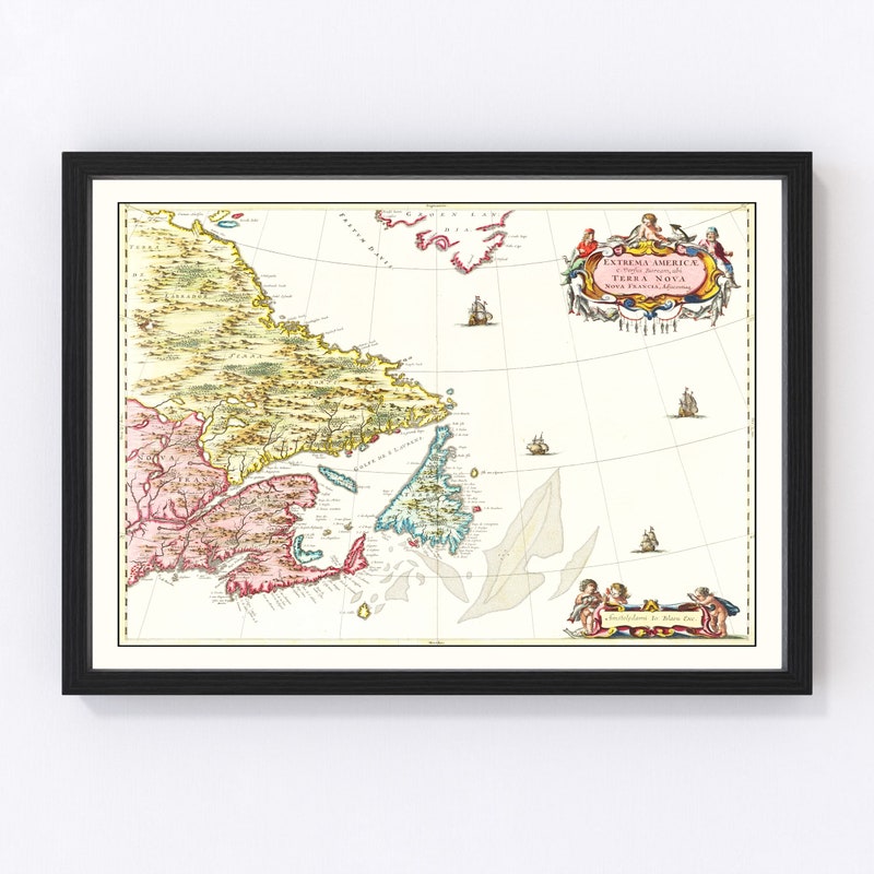 Map Eastern Canada - Etsy