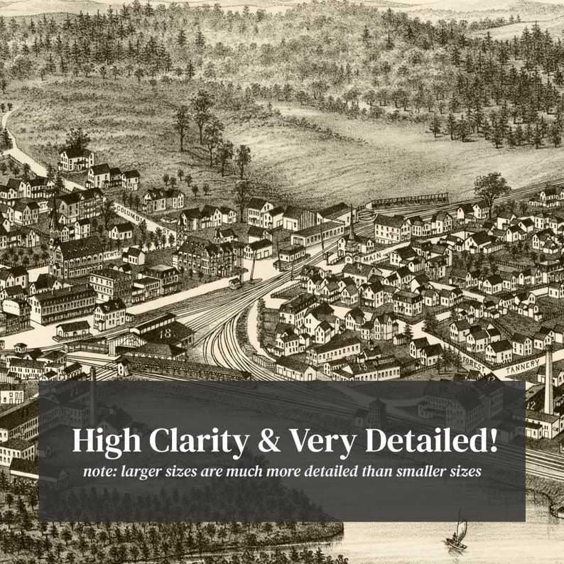 Ayer Map 1886 Old Map of Ayer Massachusetts Art Vintage - Etsy