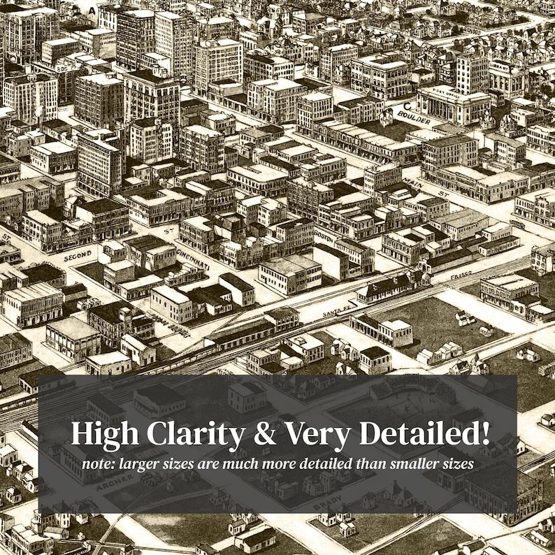 Tulsa Map 1918 Old Map of Tulsa Oklahoma Art Vintage Print - Etsy