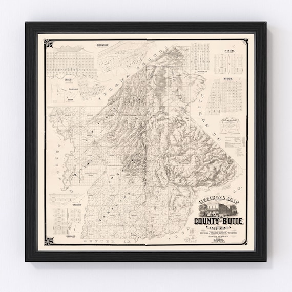 Butte County Map California