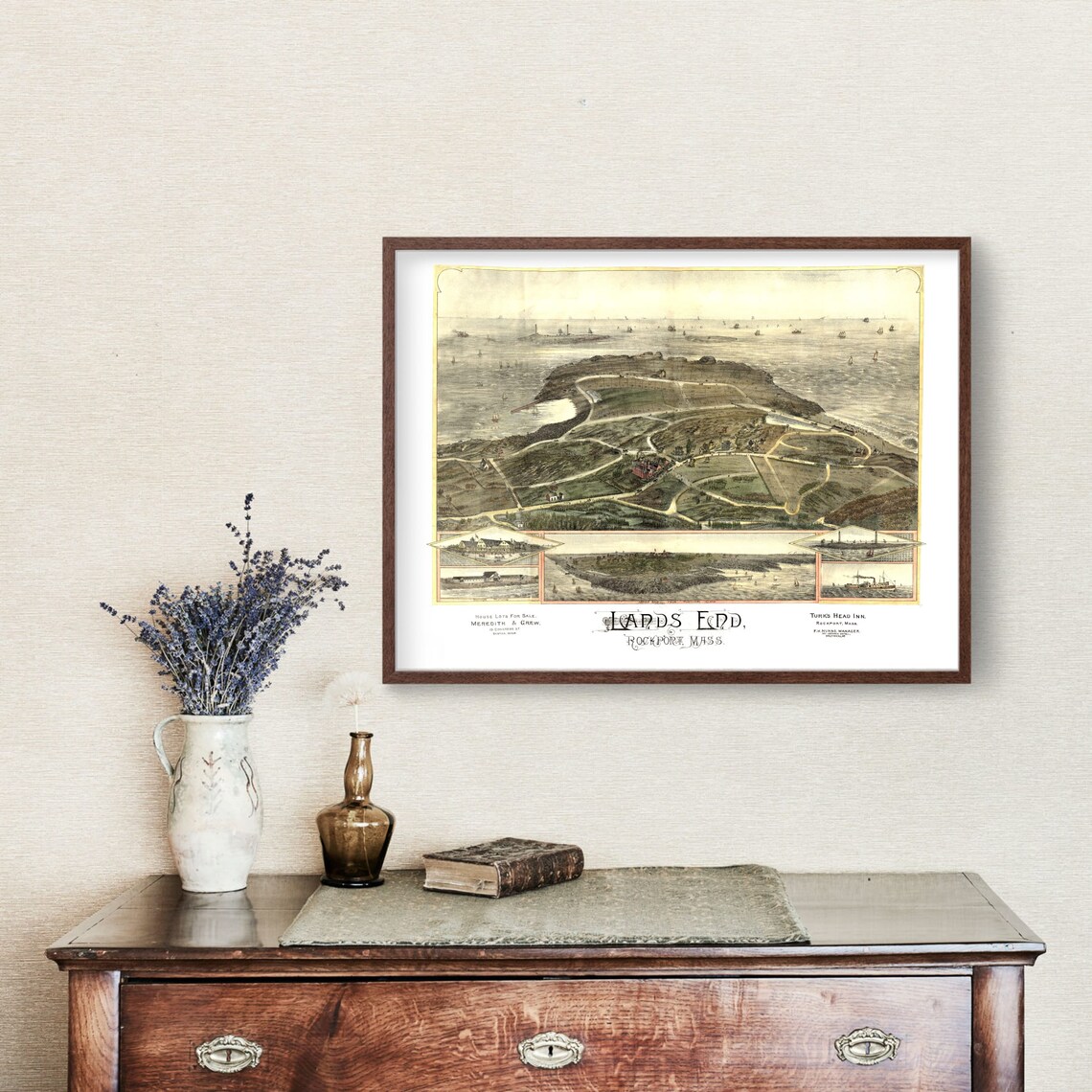 Rockport Map 1880 Old Map of Rockport Massachusetts Art - Etsy