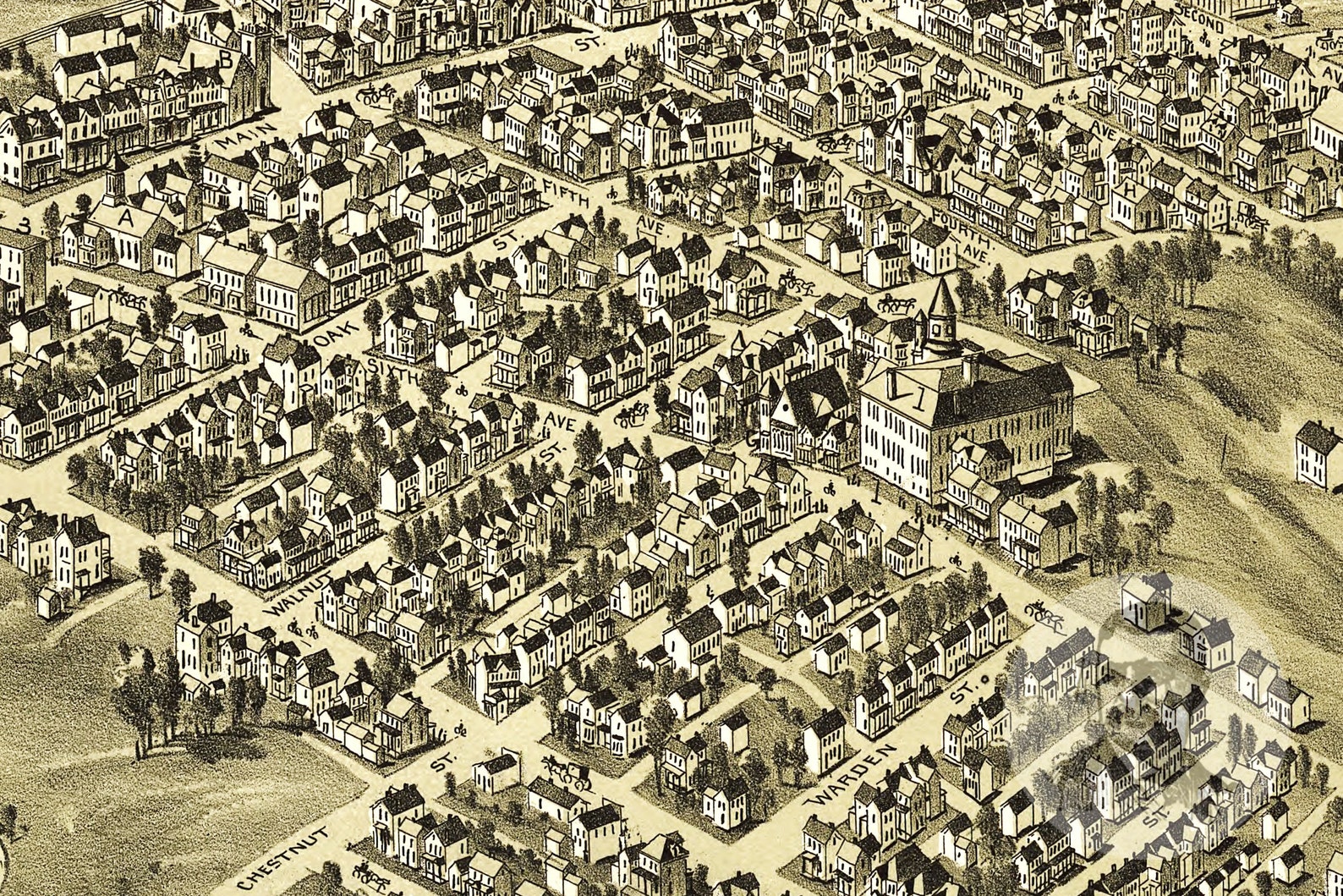 Vintage Irwin Map 1897 Old Map of Irwin Pennsylvania | Etsy