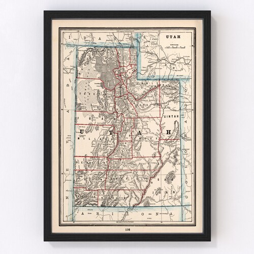Utah Map - Etsy