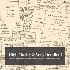 Tyler County Texas Map 1879 Old Map of Tyler County Texas - Etsy