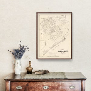 Calhoun County Texas Map 1879 Old Map of Calhoun County Texas Art ...
